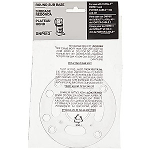 DEWALT Router Sub Base for Compact Routers, Round (DNP613)