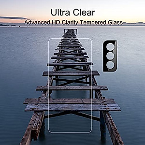 Ailun Glass Screen Protector for Galaxy S22 5G [6.1 Inch Display] 3Pack + 3Pack Camera Lens Tempered Glass Fingerprint Unlock Compatible Clear Case Friendly for Galaxy S22 Glass Screen Protector
