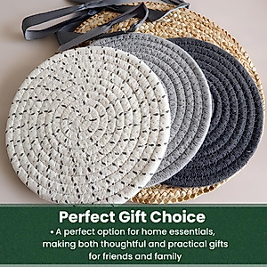 KITLAB 8 Inch Trivets for Hot Dishes, Hot Pots and Pans, Thick Heat Resistant Large Coaster for Kitchen, Hot Pads, Kitchen Essentials, Kitchen Decor for Table & Countertop, 6 Pcs