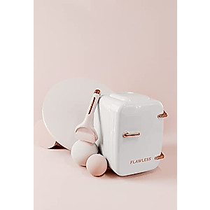 Finishing Touch Flawless Mini Beauty Fridge for Makeup and Skincare, White, 4 Liter