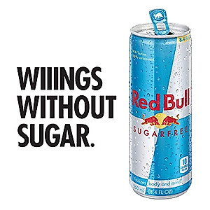 Red Bull Sugar Free Energy Drink, 8.4 Fl Oz, 24 Cans (6 Packs of 4)