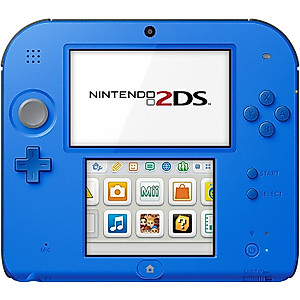 Nintendo 2DS Bundle (2 Items): Nintendo 2DS Electric Blue 2 w/Mario Kart 7 and Tomee AC Adapter