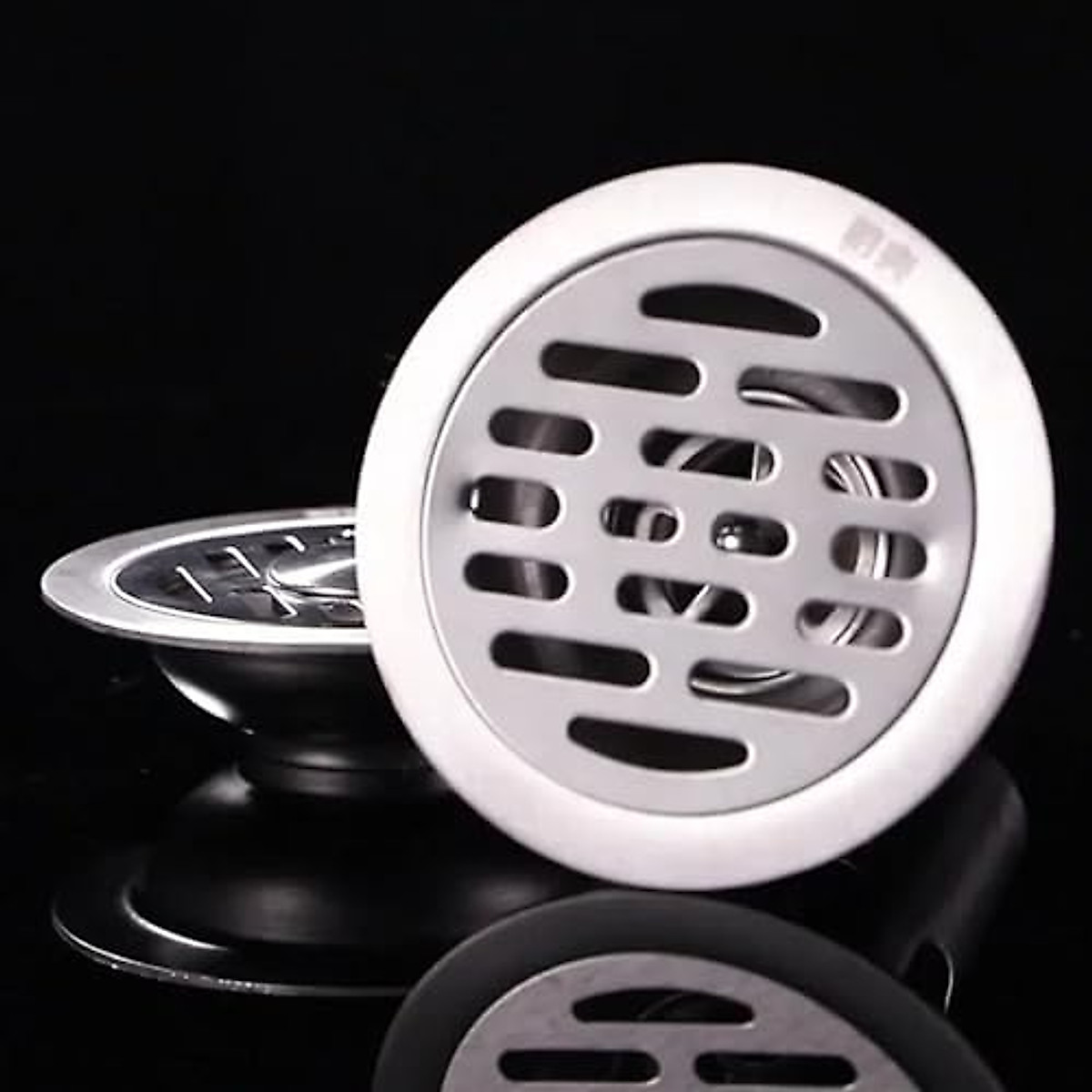 Stainless Steel Floor Drains Drainer Shower Strainer Cover Bathtub Ground Leakage Kitchen Bathroom Hardware Accessorie 1Pcs(Single (Long))