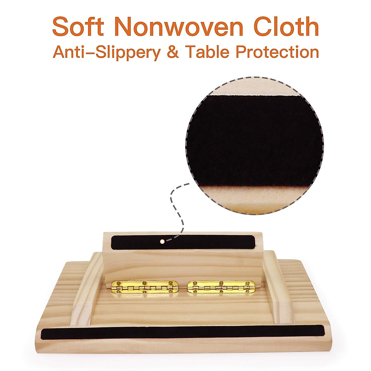 plusvivo Domino Racks Set of 2, Wooden Domino Trays Holders Organizer for Mexican Train and Other Dominoes Games 10 x 5.5 x 0.79 Inches - Dominoes NOT Included