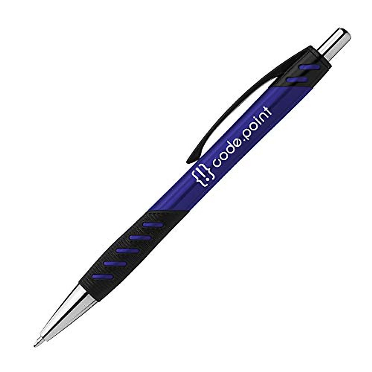 Ummah Promotions Personalized Meteor Plastic Ballpoint Pen Printed with Your Logo/Company Information/Name - 250 QTY