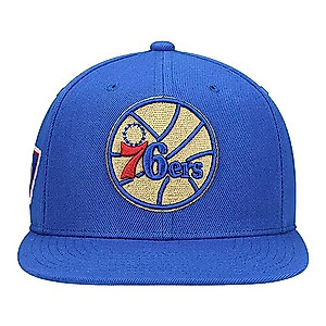Mitchell & Ness Philadelphia 76ers HWC Hardwood Classics 50th Anniversary Snapback Cap, Hat Blue
