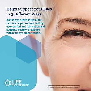 Life Extension Standardized European Bilberry Extract 100 mg – Vaccinium Myrtillus Supplement for Eye and Ocular Health Support – Gluten-Free, Non-GMO, Vegetarian – 90 Capsules