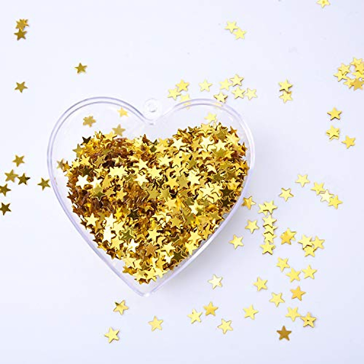 EBOOT Star Confetti Star Table Confetti Metallic Foil Stars Sequin for Party Wedding Decorations, 30 Grams/ 1 Ounce (Gold)