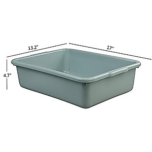 Jekiyo 13 L Commercial Bus Box, Plastic Wash Tubs, Set of 4
