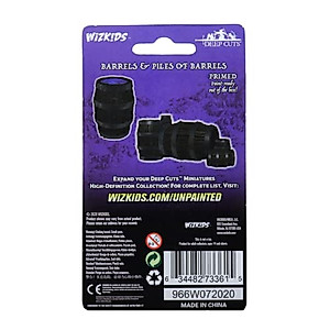 WizKids Deep Cuts Unpainted Miniatures Terrain: Wave 5: Barrel & Pile of Barrels