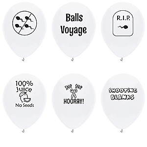 ROFLmart Funny Vasectomy Party Decorations Balloons