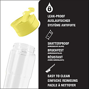 SIGG - Insulated Coffee Cup - Travel Mug Nova Ultra Lemon - Dishwasher Safe - BPA Free - Broscilate Glass - Flip Top - Yellow - 13 Oz