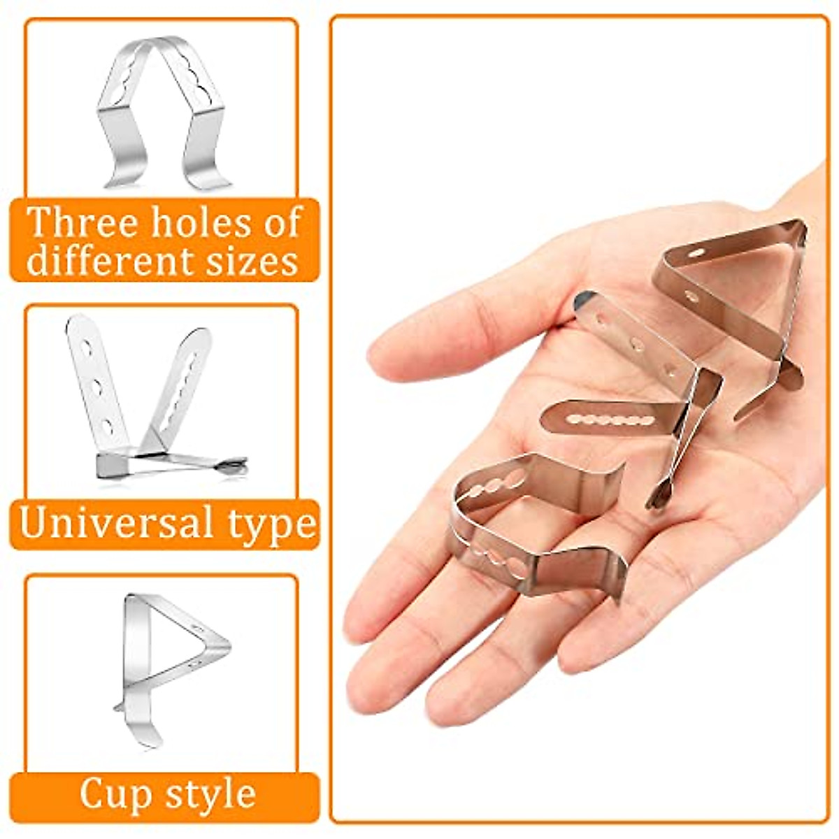 12 Pieces Meat Thermometer Probe Clip Holder Three-Hole Barbecue Probe Clip 3 Styles Grill Thermometer Clip Holder for BBQ Oven Grill Ambient Thermometer Temperature Reading