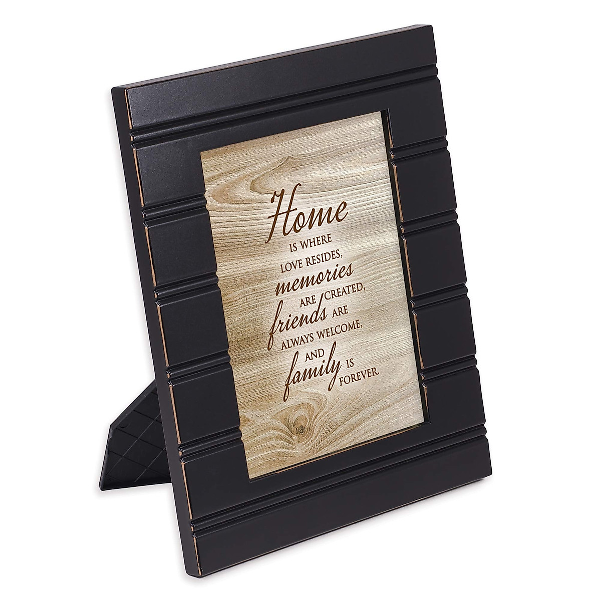 Cottage Garden Home Is Where Love Resides Black Beaded Board 5 x 7 Table Top and Wall Photo Frame