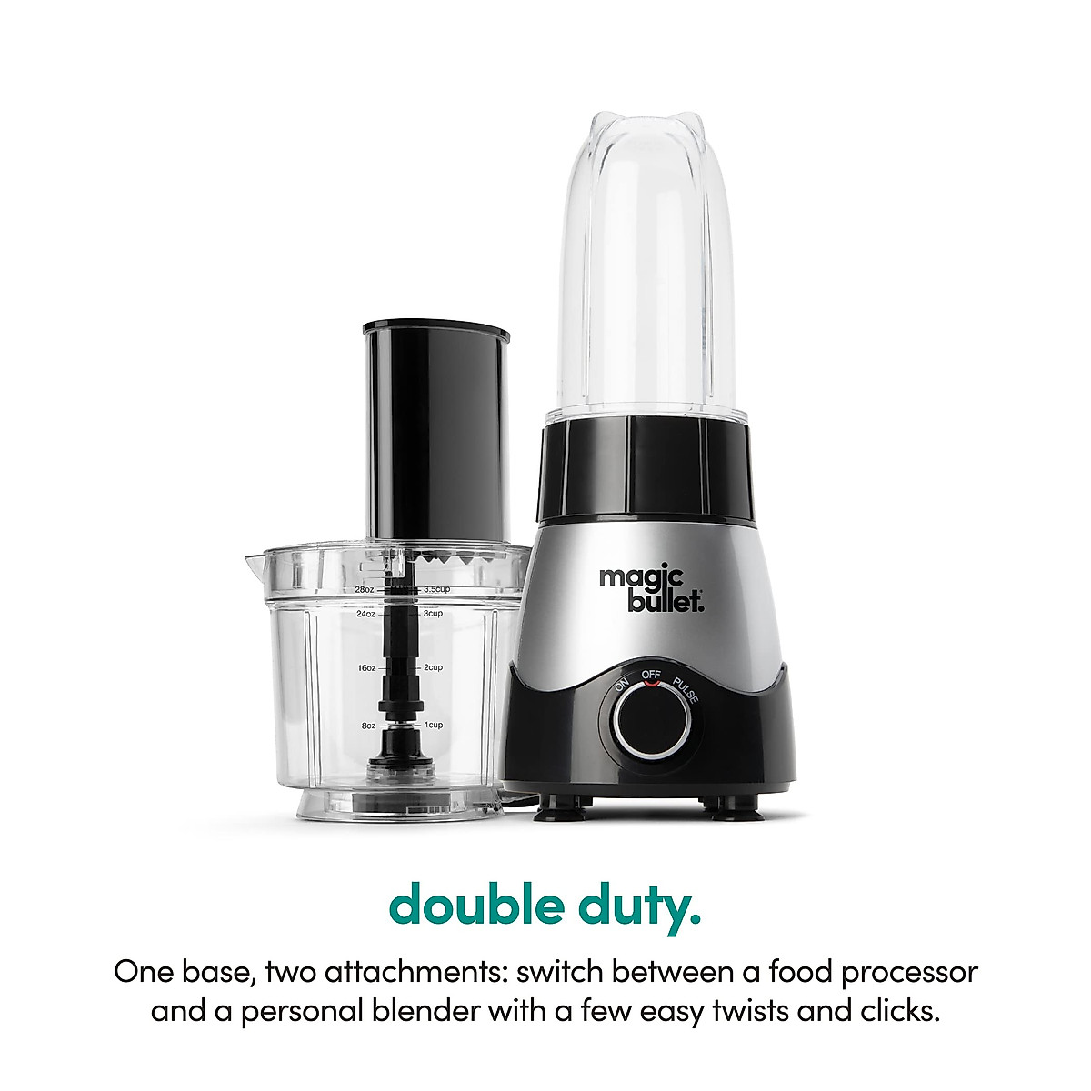 Magic Bullet MB50200 Kitchen Express, Silver, 3.5 cup