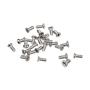 uxcell M1.2 x 3mm Phillips Screw Fastener Silver Tone for Laptop PC TV Fan Switch 350pcs