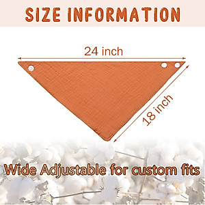 Funtery 8 Pieces Adult Drool Bibs Absorbent Large Drool Bandana Soft Drooling Snap Bibs Gifts for Special Needs Men Women, 8 Colors, 24.8 x 18.9 Inch