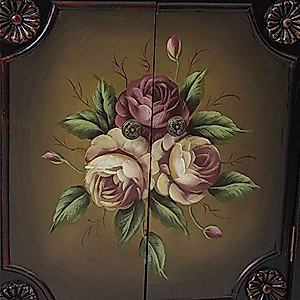 Nearly Natural French Vintage Style Floor Cabinet, 31.25" x 11.75" x 28", Brown