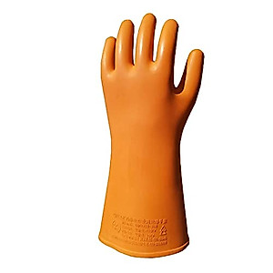 PiPiAnAn Electrical Insulated Lineman Rubber Gloves Class 2 Electrician High Voltage 20KV Safety Protective Work Gloves Insulating for Man Woman