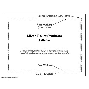 Silver Ticket Products in Ceiling Speaker Package 5.1, 1 x Center Channel, 1 x Left & 1 x Right Channel, 2 x Surround Speakers.