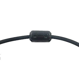 (Pack of 20pcs) Clip-on Ferrite Ring Core RFI EMI Noise Suppressor Cable Clip for 3mm/ 5mm/ 7mm/ 9mm/ 13mm Diameter Cable, Black