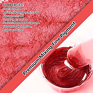 Mica Powder - Pearlescent Epoxy Resin Color Pigments Set - Natural Cosmetic Grade Pigment for Soap Dye, Pigment for Paint, Epoxy Resin, Candle Making, Bath Bombs, Lip Gloss, Slime Dye Set 18 Colors