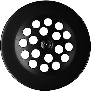 Westbrass 592144-62 Black 1-1/2" Tubular Trip Lever Bath Waste Drain Kit, Matte Black