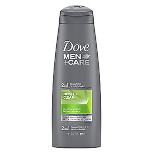 Dove Men+Care Fortifying 2 in 1 Shampoo and Conditioner for Normal to Oily Hair Fresh and Clean with Caffeine Helps Strengthen and Nourish Hair 12 oz