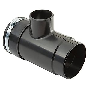 Dust Right Router Table Dual Port - ABS Plastic Router Table Dust Port for 4” Dust Hose or Dust Right Handle - Effortless Dust Collection System for Single-Source Extraction and Versatile Fittings