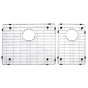 Dowell 10"/8" Deep Apron Front Farmhouse Undermount Double Bowl 32-7/8x20 Stainless Steel Kitchen Sink (16 Gauge, 6008 3320D)