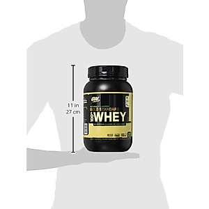 Optimum Nutrition Gold Standard 100% Whey Protein Powder, Naturally Flavored Vanilla, 1.9 Pound (Packaging May Vary)