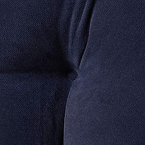 Greendale Home Fashions Jumbo Rocking Chair Cushion Set Hyatt Fabric, Denim