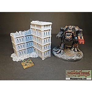 Gothic Ruined Building 16 6mm/8mm Tabletop Terrain Compatible with Epic, Adeptus Titanicus, Hex Maps