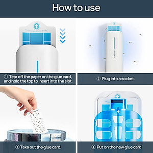 Mosquito Trap, Fly Traps for Indoors, Meilen Bug Zapper Flying Insect Trap Fruit Fly Traps Gnats Killer for Indoor Plants Yards Bedroom House Kitchen