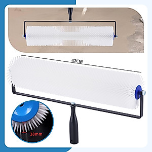 Self-Levelling Tool Kit Self Leveling Concrete Tool Kit Cement Floor Construction Tools with Spike Shoes Roller Needle Length 28mm