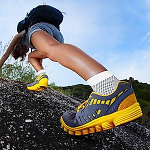 THEODORE MAGNUS Ankle Compression Sleeve - Plantar Fasciitis Braces with Foot Arch Support - Open Toe Compression Socks For Heel Spurs, Foot Swelling, Fatigue & Sprain - CS1-White-L