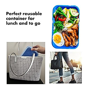 4-Pack Collapsible Food Storage Containers with Lids (Mixed Sizes): Perfect for meal prep, microwave, freezer, and dishwasher safe. Plus, BPA-free and feature snap-top lids for easy sealing.