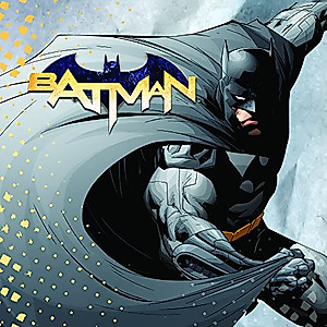 DC Comics Batman Jewelry, Stainless Steel Cut Out Logo Pendant Necklace, 16" Ball Chain