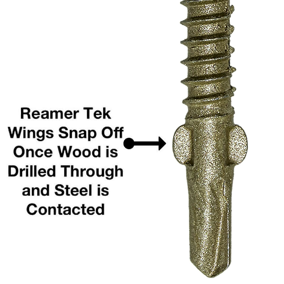 #14x2-3/4" Reamer Tek Torx/Star Head Self-Drilling Wood to Metal Screws - 5 POUNDS ~170 Tek Screws - Tek Screws for Flatbeds, Trailers, or for Fastening Wood to Steel - T-30 Torx Screw Head