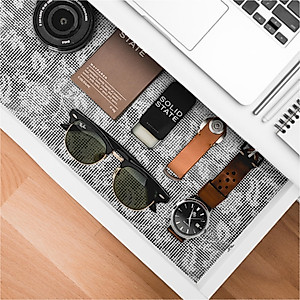 RAY STAR Shelf Liner, Non-Adhesive Refrigerator Liners for Shelves Washable 12 * 120 inch, Vinyl Shelf Drawer Liner Non-Slip Bathroom Cabinet Liner for Kitchen/Storage/Desks (Flower-2)