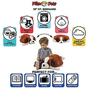 Pillow Pets Originals St. Bernard 18" Stuffed Animal Plush Toy