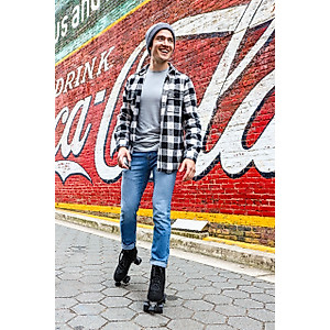 Lenexa Shadow Quad Rink Roller Skates for Indoor/Outdoor | Stylish and Comfortable Quad Skates for Women, Men, Boys and Girls - Unisex | Men's 11, Ladies' 12