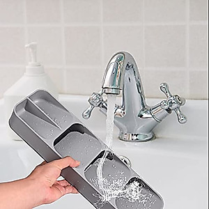 MIXHOMIC Kitchen Drawer Organizer, Knives Block & Cutlery Organizer Set, Cutlery Organizer in Drawer, Drawer Store Tray for Cutlery Knives Fork Spoon, Silverware Organizer Partition Storage Box