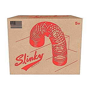 Collector’s Slinky The Original Walking Spring Toy, Black Metal Slinky, Toys for 3 Year Old Girls and Boys, Party Favors, Fidget Toys, by Just Play