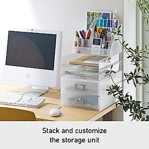 Like-It │MX-18 │Portrait File Tray │Stackable File Tray │10.24" × 13.31" × 2.44" | Clear │