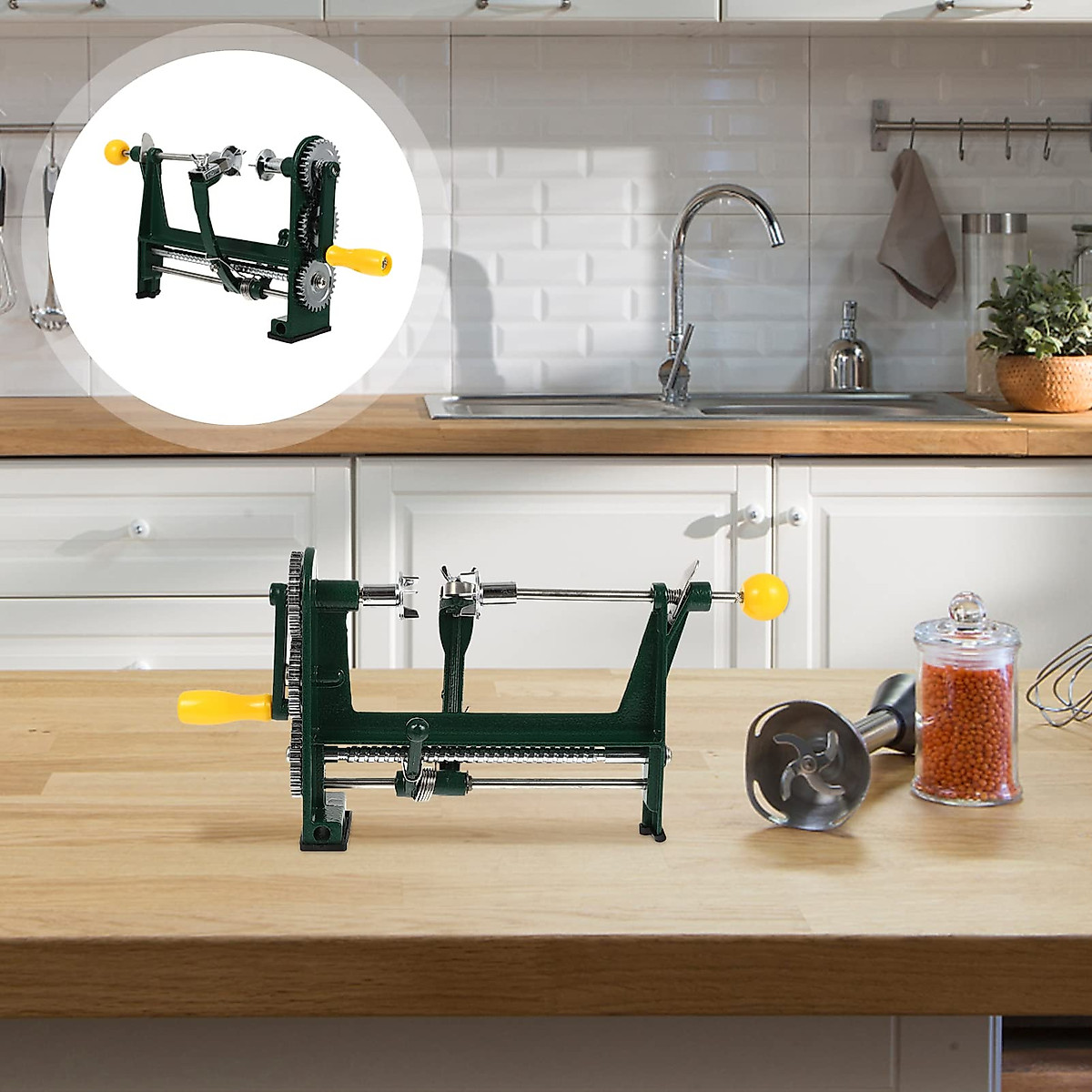 NOLITOY Veggie Peeler Orange Peeler Machine Vegatable Peel Remover Potatoe Slicer Pie Slicer Hand Crank Durable Apple Peelers Pear Peeler Slicer for Apples Fruit To Rotate Corer