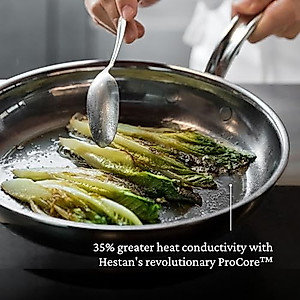 Hestan - NanoBond Collection - Titanium Stainless Steel 10-Piece Ultimate Cookware Set - Toxin, PFAS, & Chemical Free Clean Cookware, Induction Cooktop Compatible