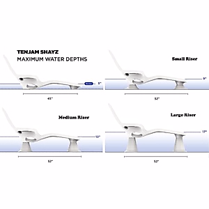 Tenjam Shayz in Pool Lounge Chairs for Sun Shelf Set of Two, Pool Chairs and Lounger for in Pool Tanning Ledge with Custom Designed Risers That Support up to 17" of Water Depth (Custom Colors)
