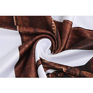 yolsun Oktoberfest Men's Short Sleeve Bavarian German Lederhosen T-Shirt Costume (X-Large,White)