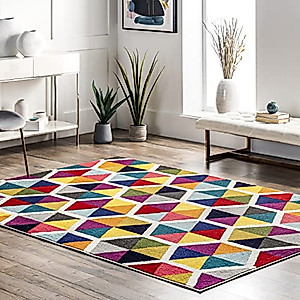 nuLOOM Maris Colorful Geometric Tiles Area Rug, 8' x 10', Multi